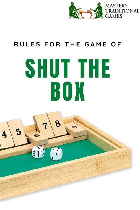 Printable Rules For Shut The Box Web The Rules Below Are Some Of The