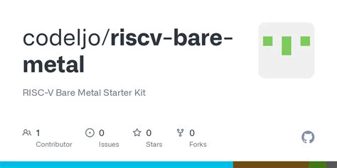 Github Codeljoriscv Bare Metal Risc V Bare Metal Starter Kit