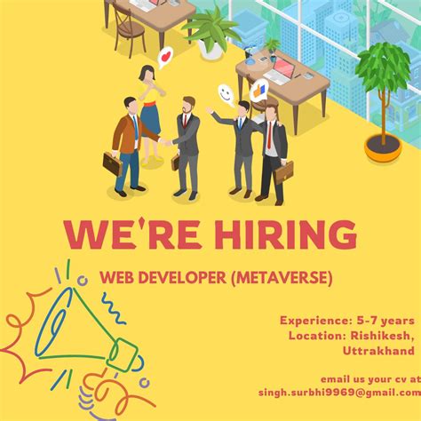 Surbhi Singh On Linkedin Calling All Web Developers 📣 Were Hiring For Web Developers Metaverse