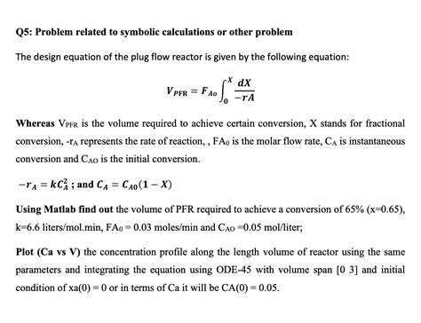 Solved Q Problem Related To Symbolic Calculations Or Other Chegg Com