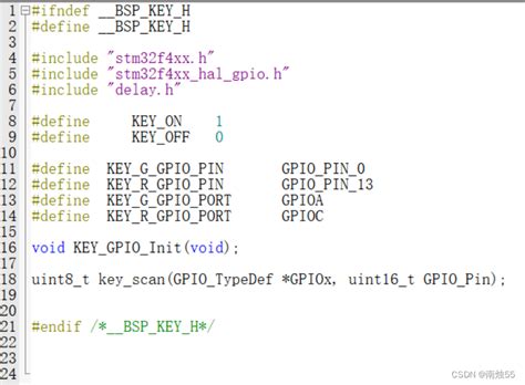 Stm32f429 Gpio——用按键控制灯的亮灭 Keyup控制绿灯，key2控制红灯stm32f429led灯颜色 Csdn博客