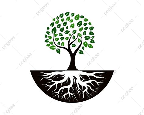 녹색 나무 잎 생태 자연 요소 벡터의 로고 본질적인 성장 검은 Png 일러스트 및 벡터 에 대한 무료 다운로드 Pngtree