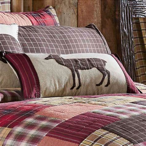 Wyatt Rustic Plaid Patchwork Quilt Bedding