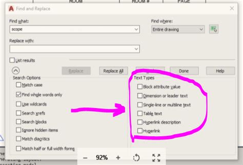 Find And Replace Not Detecting Existing Words Autodesk Community