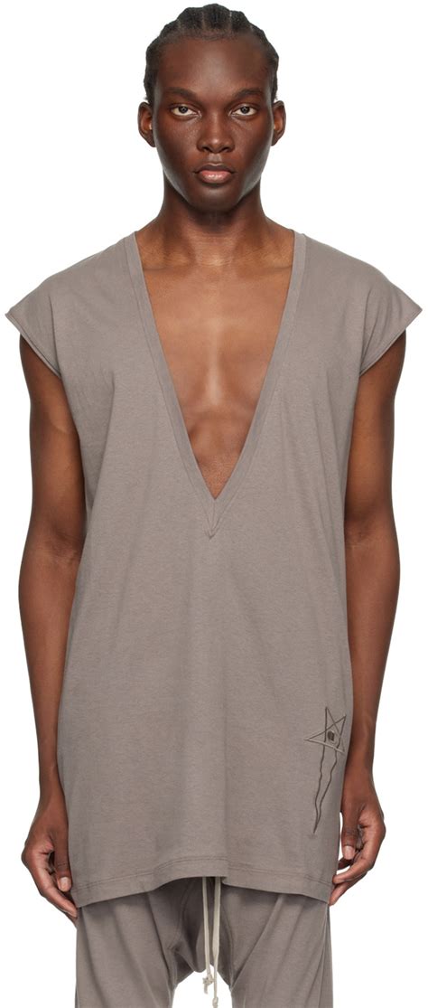 Rick Owens Gray Champion Edition Dylan T Shirt Rick Owens