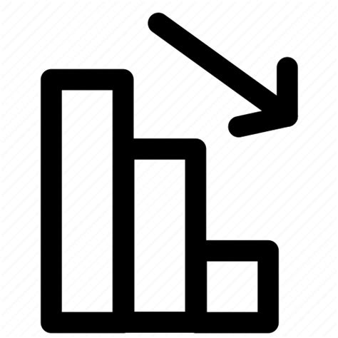 Bar Bar Chart Declining Decrease Decreasing Statistincs Icon Download On Iconfinder