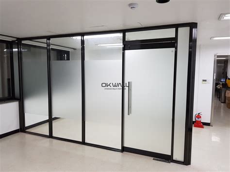 갈바 유리 칸막이 유리칸막이 오케이칸막이
