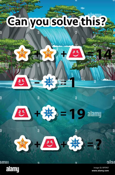 Can You Solve Math Problem Illustration Stock Vector Image And Art Alamy