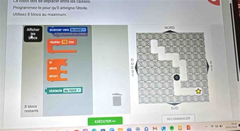 Solved Ce robot doit se déplacer entre les caisses Programmez le pour