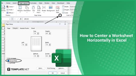 How To Center A Worksheet Horizontally In Excel Worksheets Library