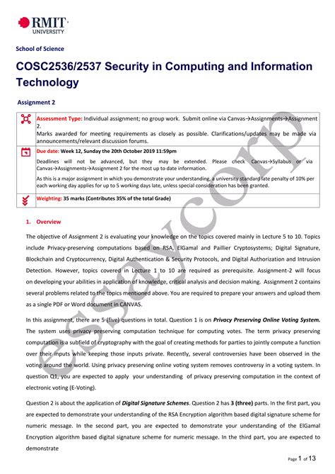 Cosc2536 2537 Security In Computing And Information Technology Assignments Pdf