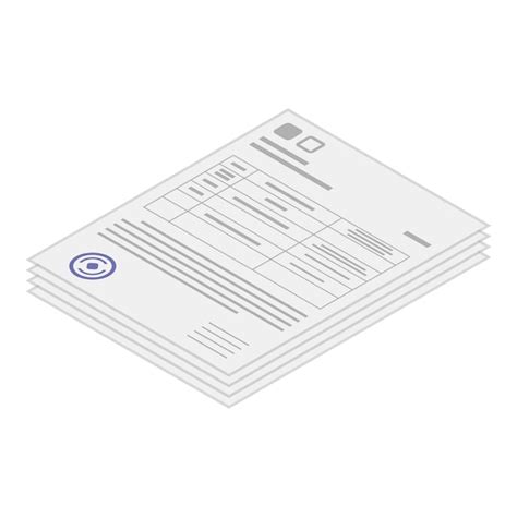 Premium Vector Postal Document Paper Icon Isometric Of Postal Document Paper Vector Icon For