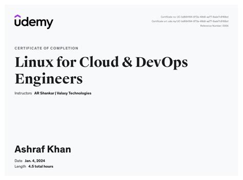 Completed Linux For Cloud And Devops Engineers Course Ashraf Khan Posted On The Topic Linkedin