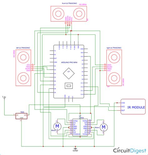 Simple Robot Schematic Diagram