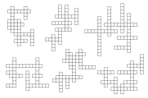 Crossword Game Grid Vector Puzzle Constructor 16539191 Vector Art At