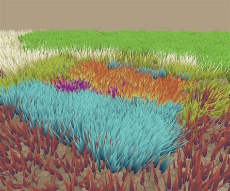 Artstation Unity Shader Cartoon Interactive Grass Built In Game Assets