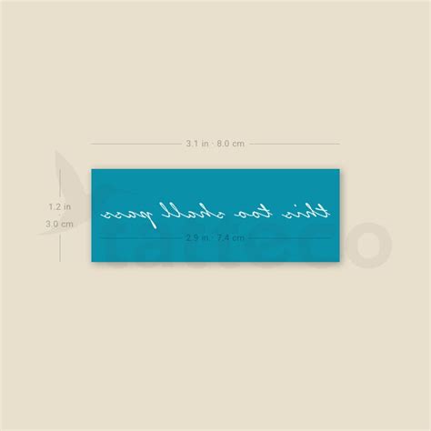 White This Too Shall Pass Temporary Tattoo Set Of 3 Tatteco
