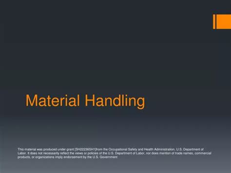 PPT Material Handling PowerPoint Presentation Free Download ID 2949074