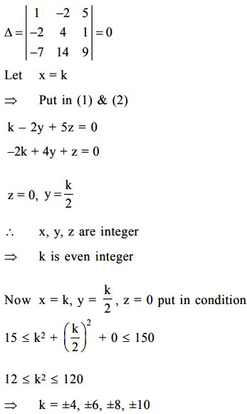 let s be the set of all integer solutions x y z of the system of