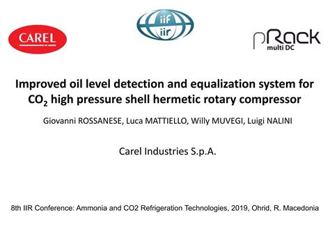 Improved Oil Level Detection And Equalization System For Co2 High