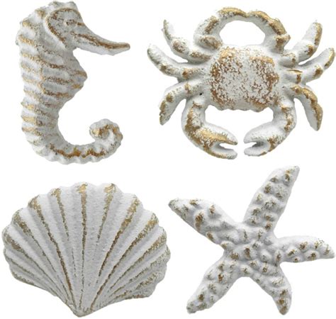 White Ocean Cabinet Knobs For Dresser Cupboard Wardrobe Cabinet Kitchen