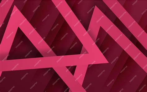 Premium Vector Abstract Triangle Shape Red Colors Background