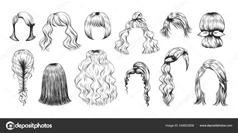 Dibujo De Una Chica Con Cabello Largo Linda Chica Con Cabello Casta O