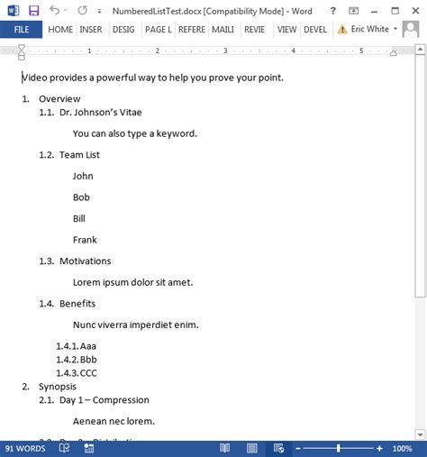 Transforming A Docx With Hierarchical Numbering Into Different Xml Eric White