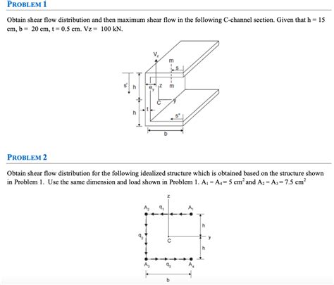 Solved PROBLEM Obtain Shear Flow Distribution And Then Chegg