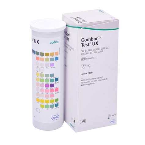 Roche Cobas Combur 10 Ux Urine Test Strips 100s Urinalysis Exp