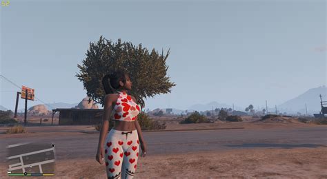 Hearts Outfit And Black Skin For Mai Shiranui K O F Gta Mods Com