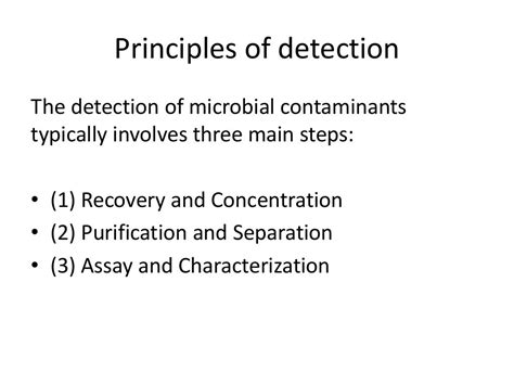 Microbial Contamination And Detection