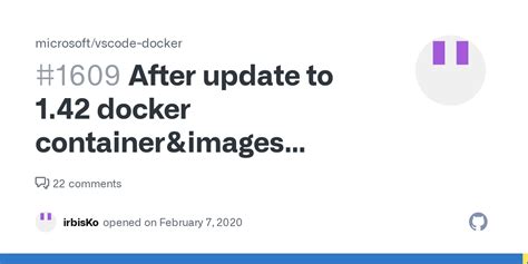 After Update To Docker Container Images Panels Are Disappeared Issue Microsoft
