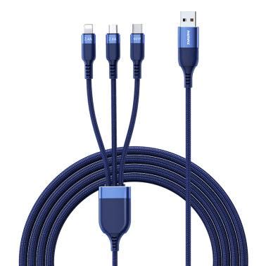 MOREJOY Remax Multi Charging Cable Multi USB Charger Cable In Charging Cable Fast Charging