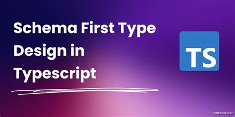 My Thoughts On Schema First Design In Typescript Wycliffe Maina Posted On The Topic Linkedin