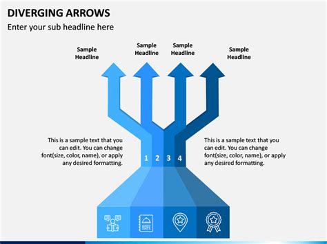 Diverging Arrows For PowerPoint And Google Slides PPT Slides