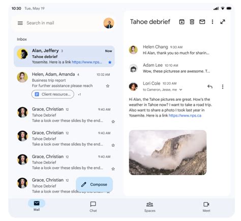 Gmail Update Brings Two Pane Layout To Samsung Galaxy Z Fold