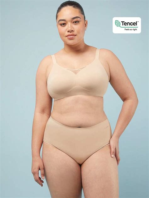 Luvlette Plus 3 Packs High Rise Tencel™ Modal Briefs Women Underwear