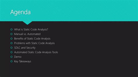 Static Code Analysis Ppt