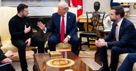 Trump Y Zelenski Tienen Una Reunión Tensa En La Casa Blanca The New