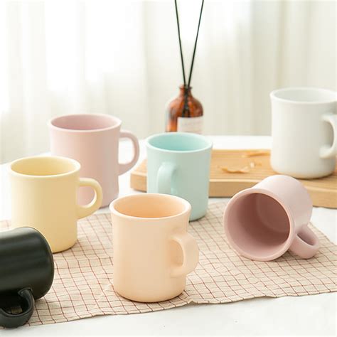 튤립 무광 파스텔 8컬러 도자기 예쁜 머그컵 에이블리