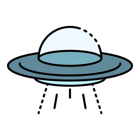 Premium Vector Ufo Icon Outline Ufo Vector Icon Color Flat Isolated