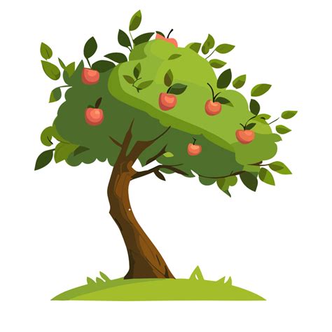 Creative Apple Tree Png Clipart Transparent Background Free PNG