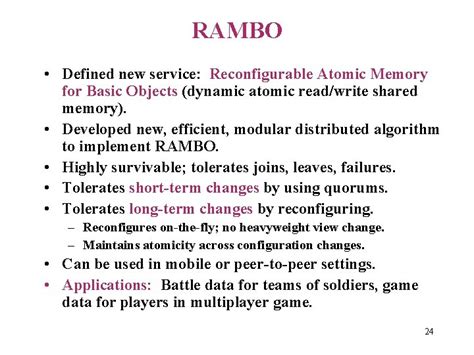 Building Blocks For High Performance Faulttolerant Distributed Systems