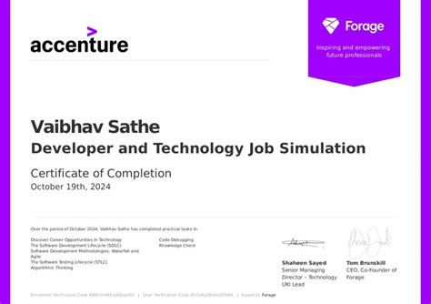 Vaibhav Sathe On Linkedin I Just Completed Accenture Uks Developer And Technology On