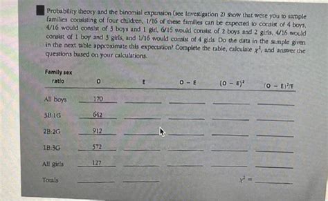 Solved Probability Theory And The Binomial Expansion See