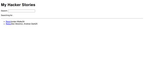 Hacker Stories Codesandbox