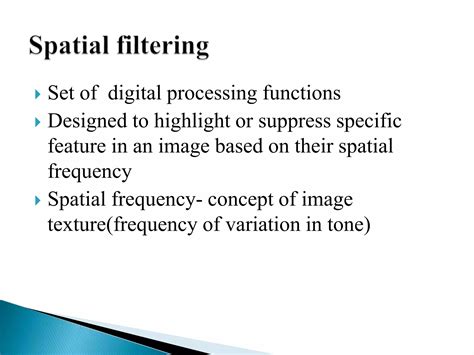 Spatial Filtering Pptx