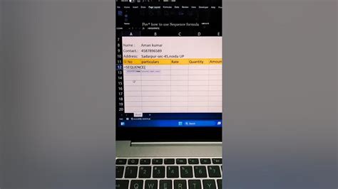 How To Use Sequence Formula Ms Excel Share This Video