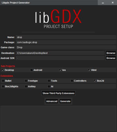 Tutorial Simple Game Libgdx